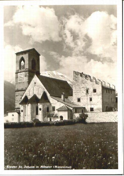 Postkarte Carte Postale 10566533 Muenster GR Muenster Kloster ... Postkarte Carte Postale 10566533 Muenster GR Muenster Kloster ...