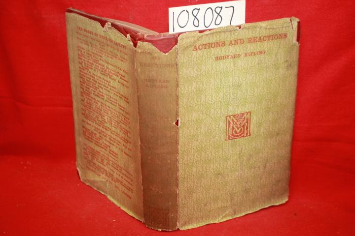 Actions and Reactions by Kiplings, Rudyard: GOOD. JACKET: WORN DJ HARD ...