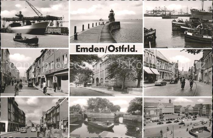 Postkarte Carte Postale 41586985 Emden Ostfriesland Stadt Hafen Emden ...
