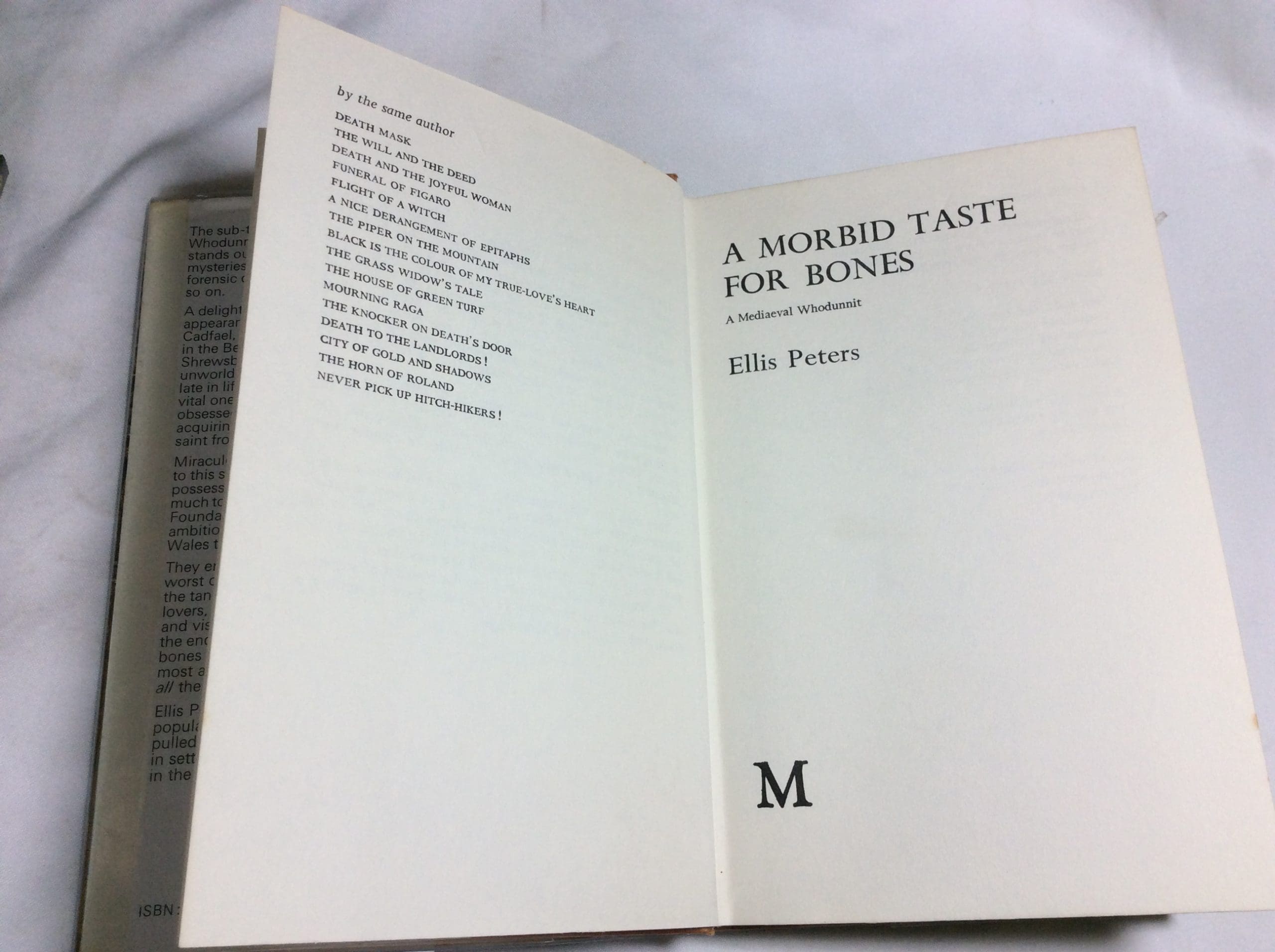 Morbid Taste for Bones, A: (1977) First Edition. | Hadwebutknown