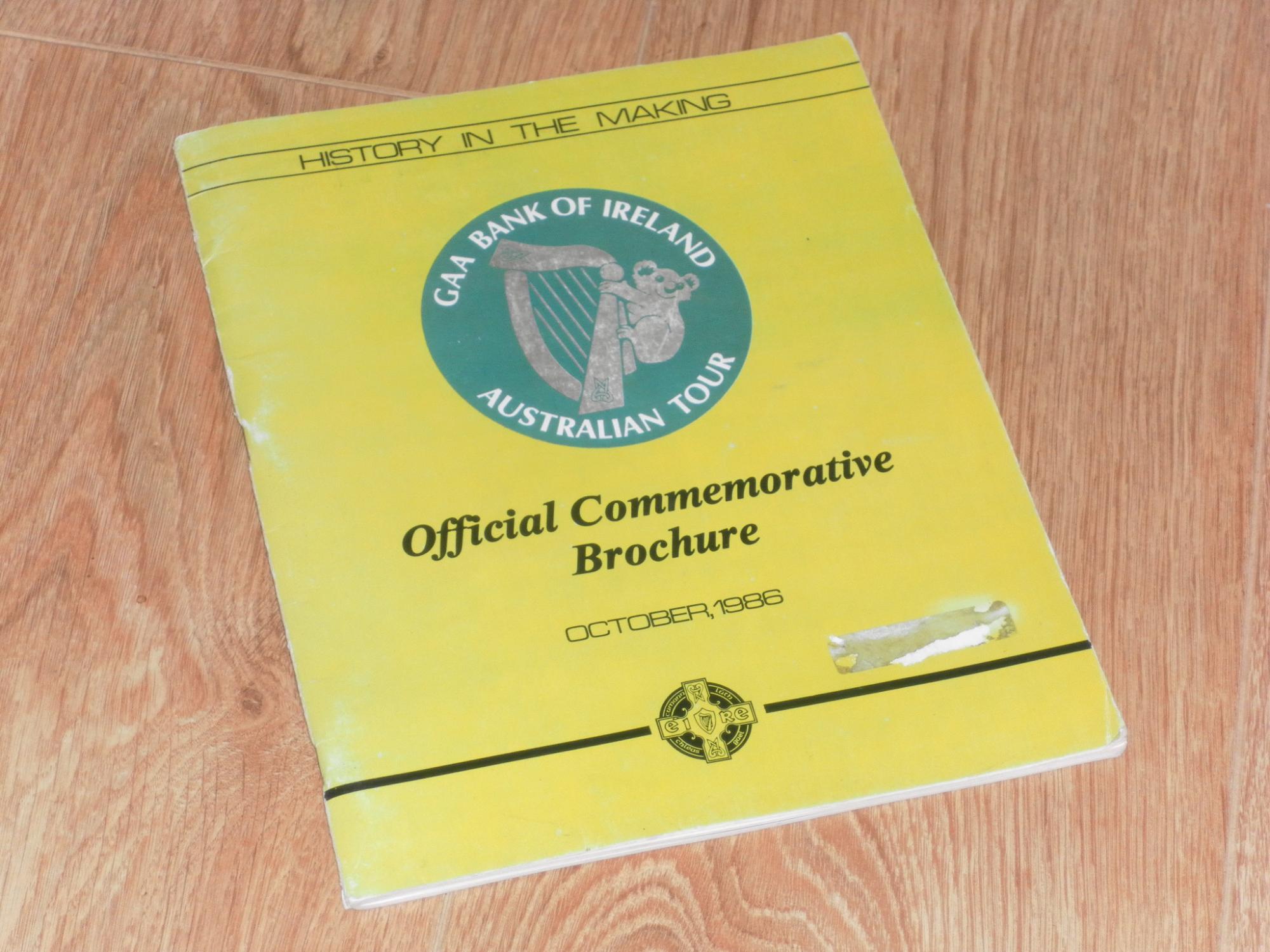 History in the Making GAA Bank of Ireland Australian Tour Official ...