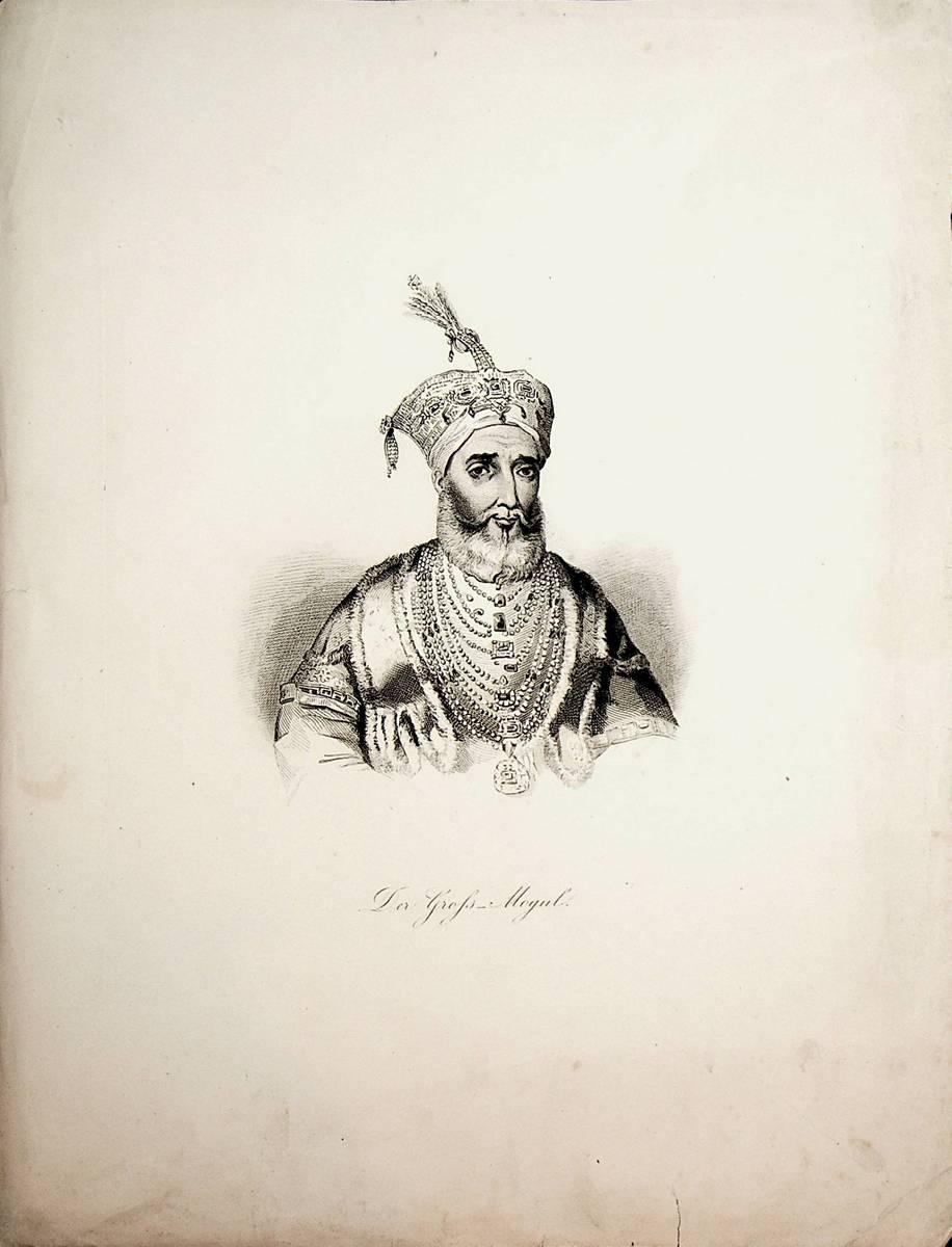AKBAR II, Akbar Shah II (1760-1837) Mughal emperor of India: (1850) Art ...