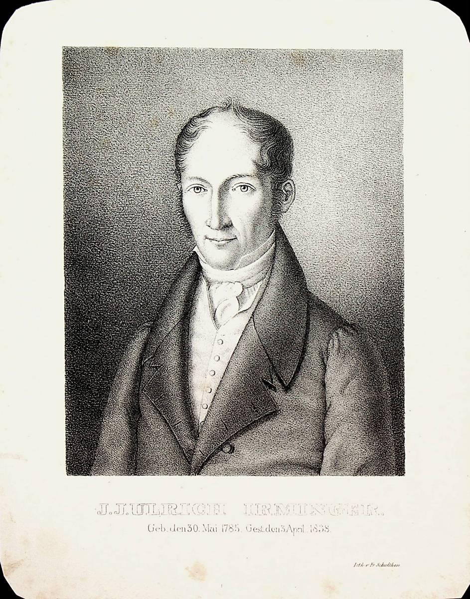 IRMINGER, Johann Jakob Ulrich Irminger (1785-1838) Kantonsapotheker und ...