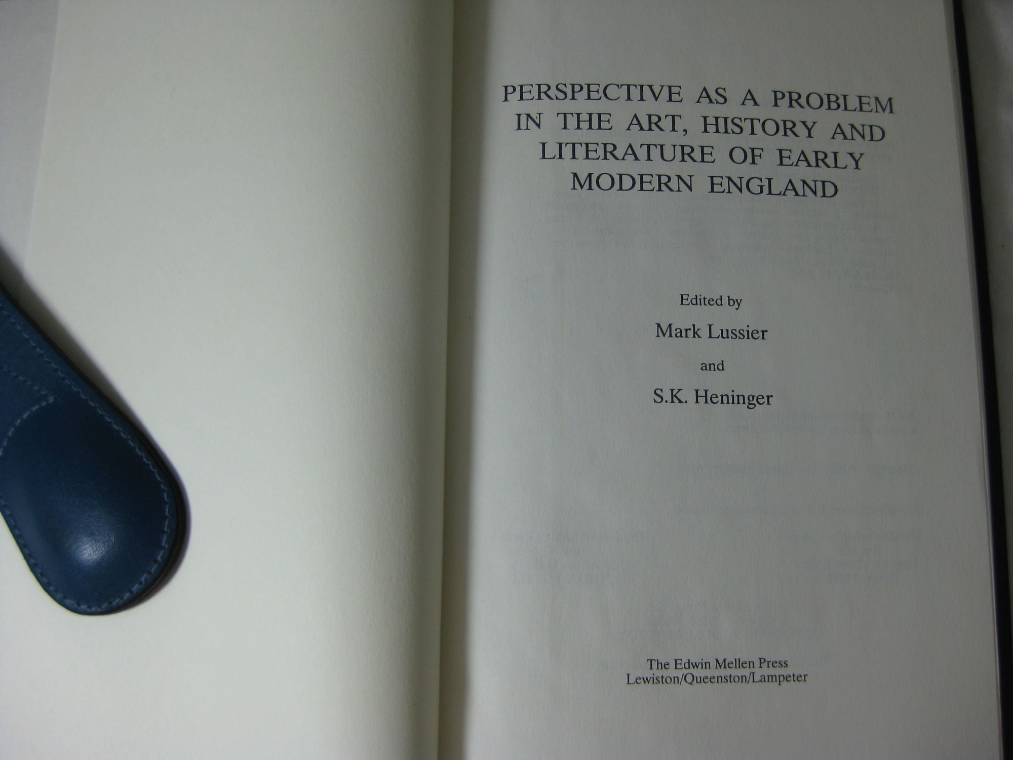 PERSPECTIVE AS A PROBLEM IN THE ART, HISTORY AND LITERATURE OF EARLY ...