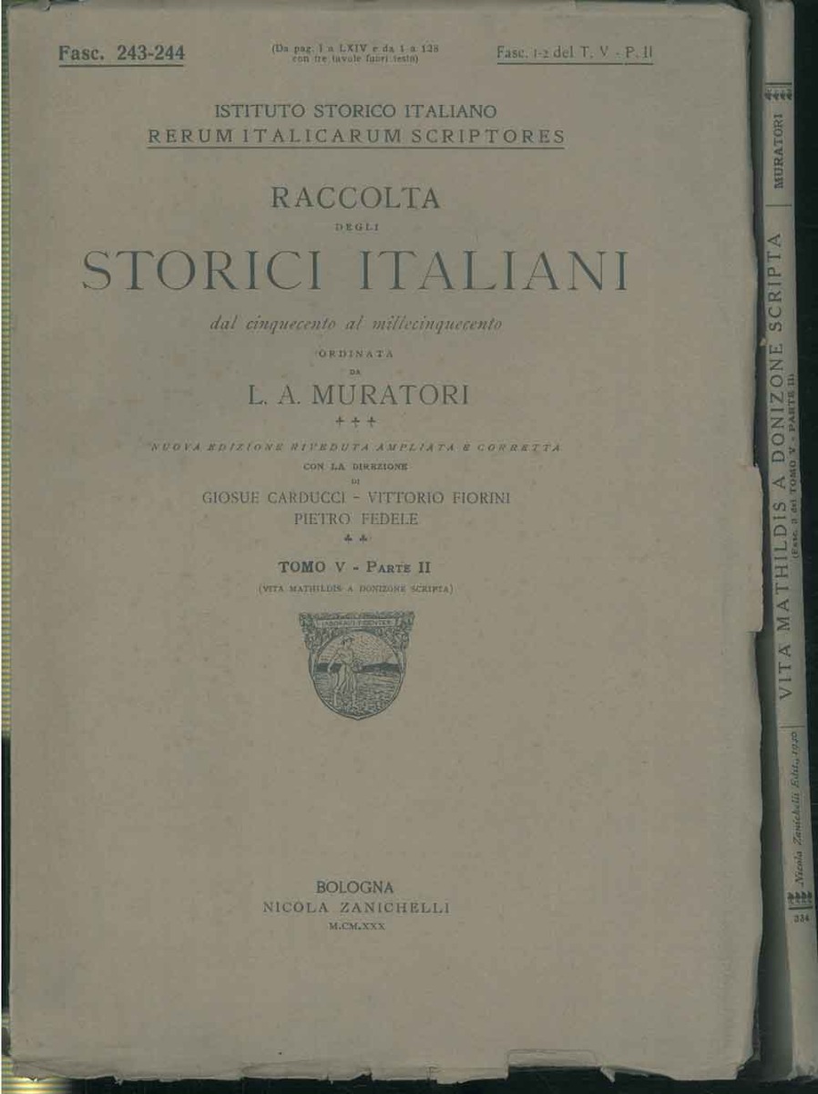 Vita Mathildis, celeberrimae principis Italiae. Carmine scripta a ...