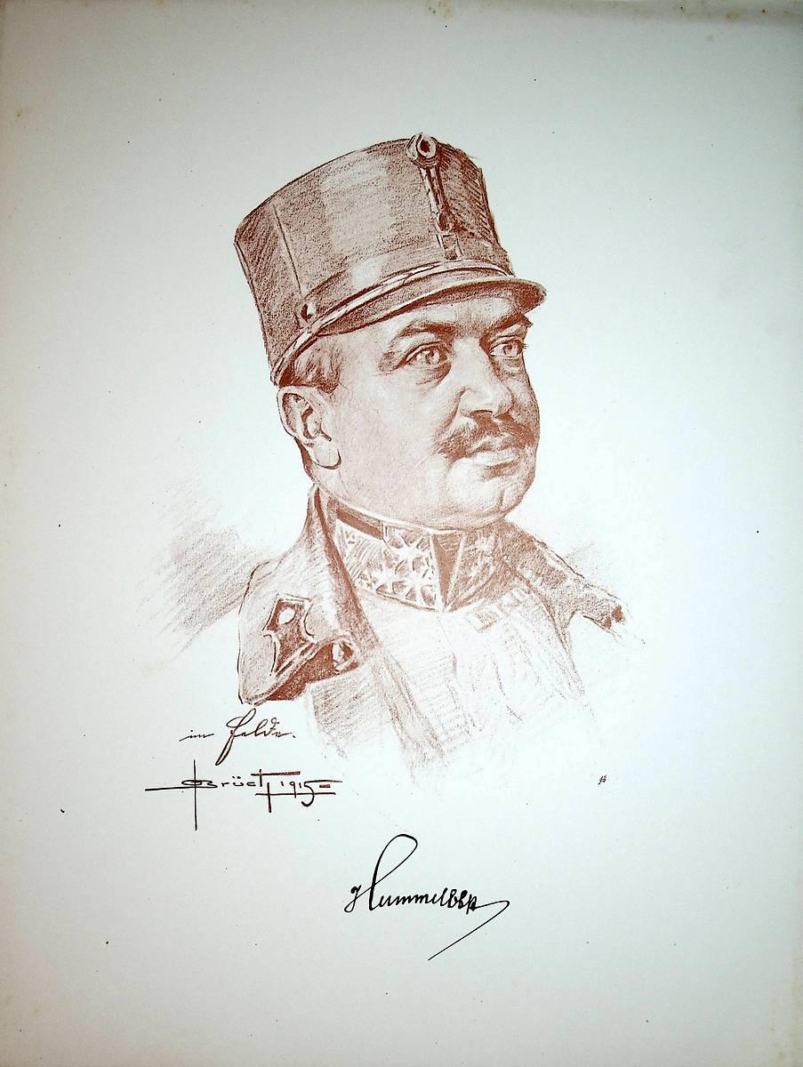 HUMMEL, Karl Hummel (1872-1919) Oberst im Generalstabkorps im 1 ...
