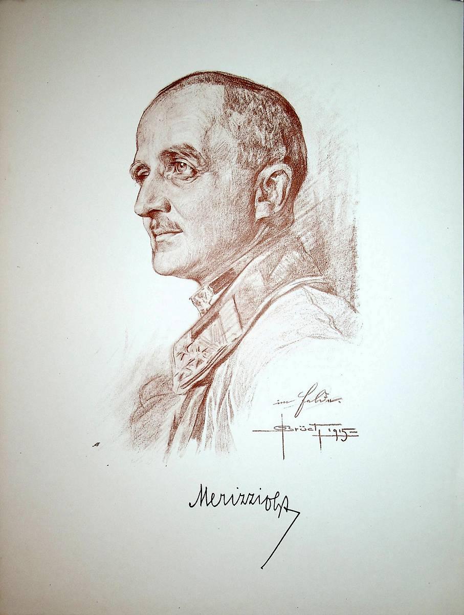 MERIZZI, Erik Edler von Merizzi (1873-1917) 1914 Flügeladjutant des FZM ...