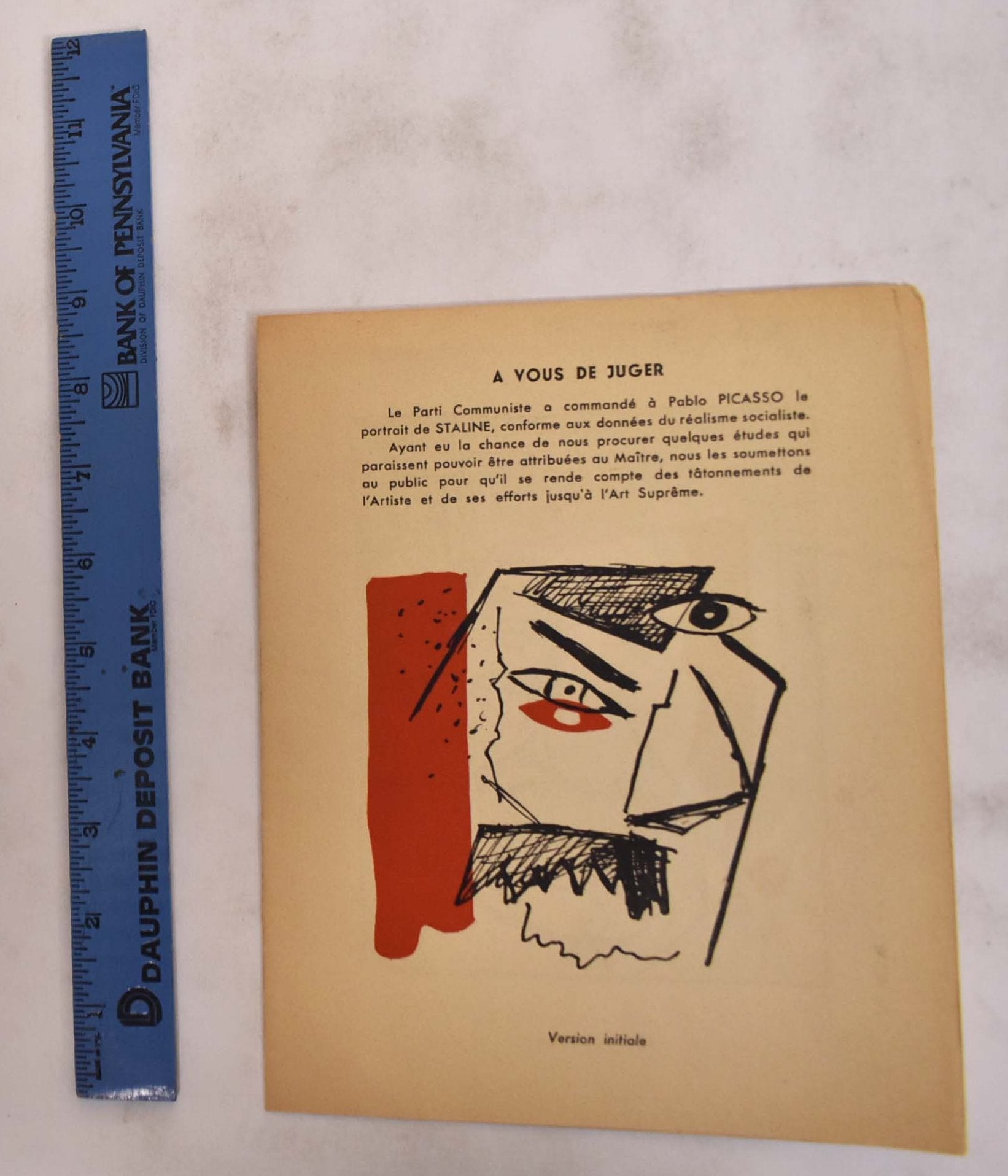 A Vous De Juger (Picasso portraits of Stalin): Softcover (1953 ...