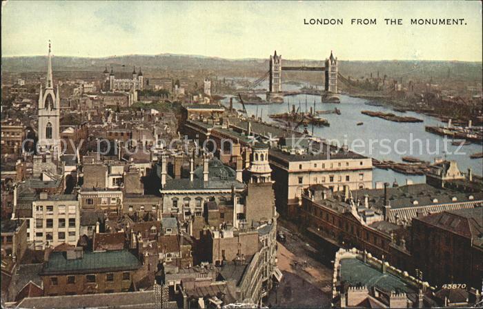 Postkarte Carte Postale 11774741 London View from the Monument Tower ...