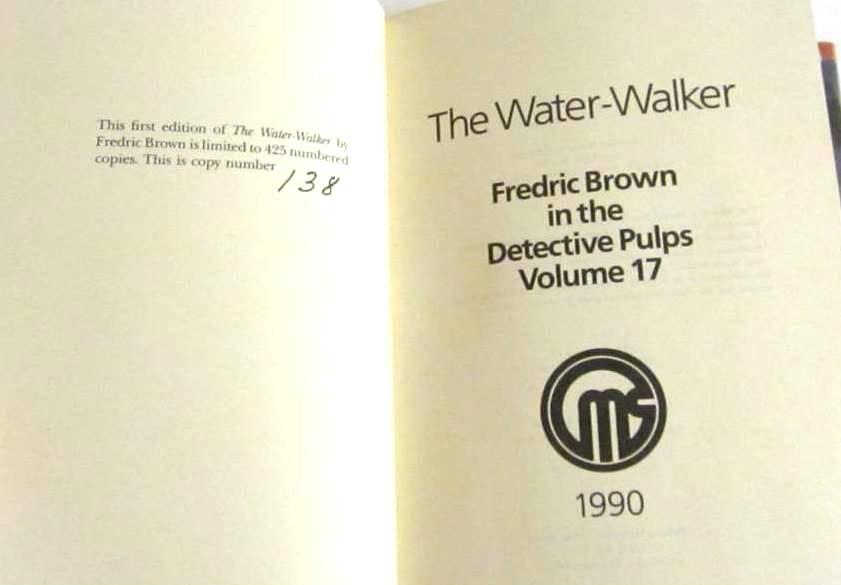 The Water-Walker by Brown, Fredric: Fine Hardcover (1990) 1st Edition ...