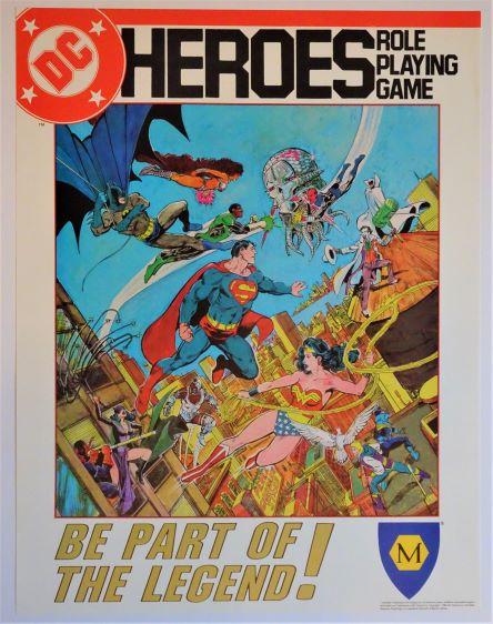DC Comics Role Playing Game "Be Part of the Legend": Promotional Poster ...