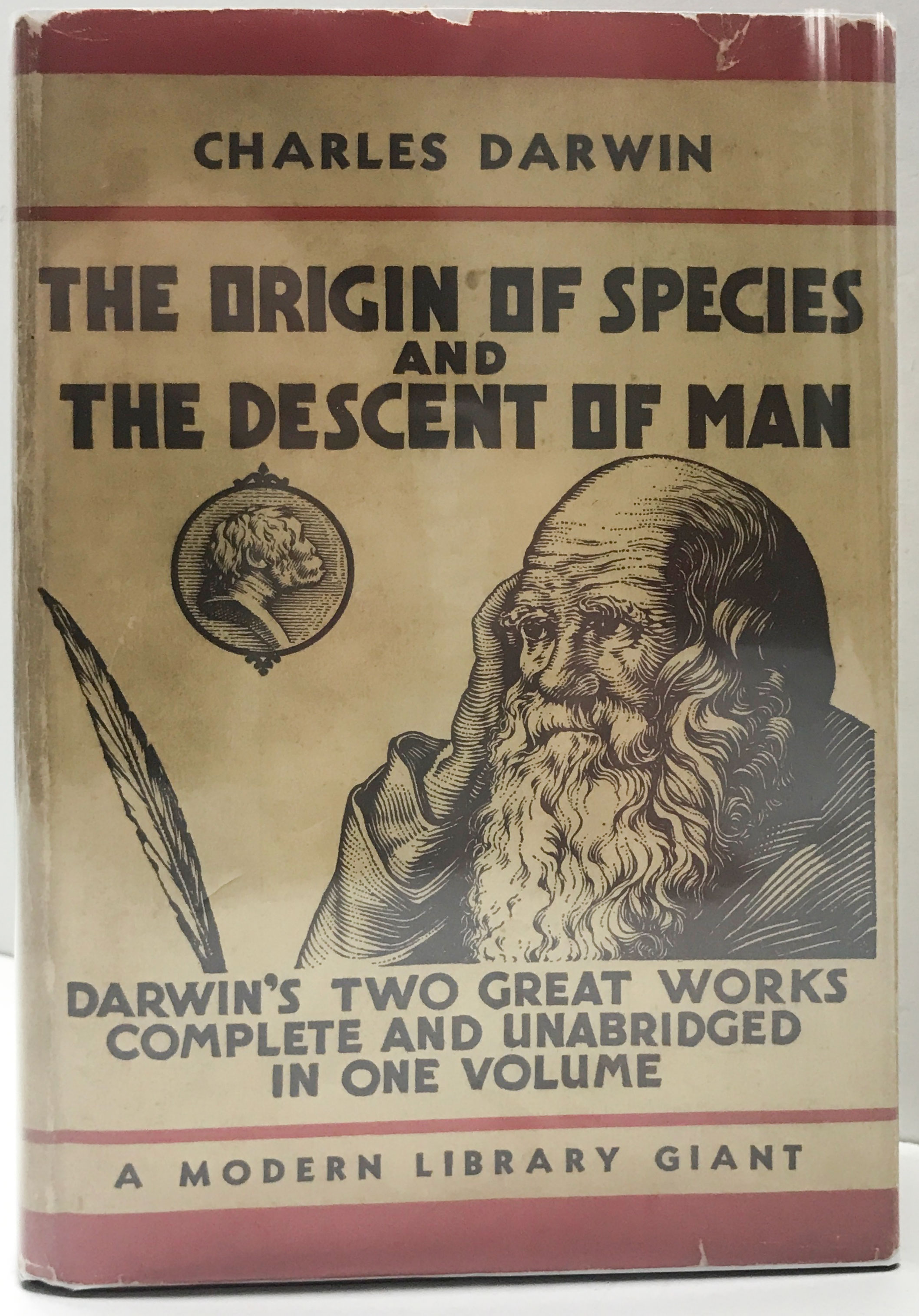The Origin Of Species And The Descent Of Man Mlg 27 By Darwin Charles Very Good Hardcover