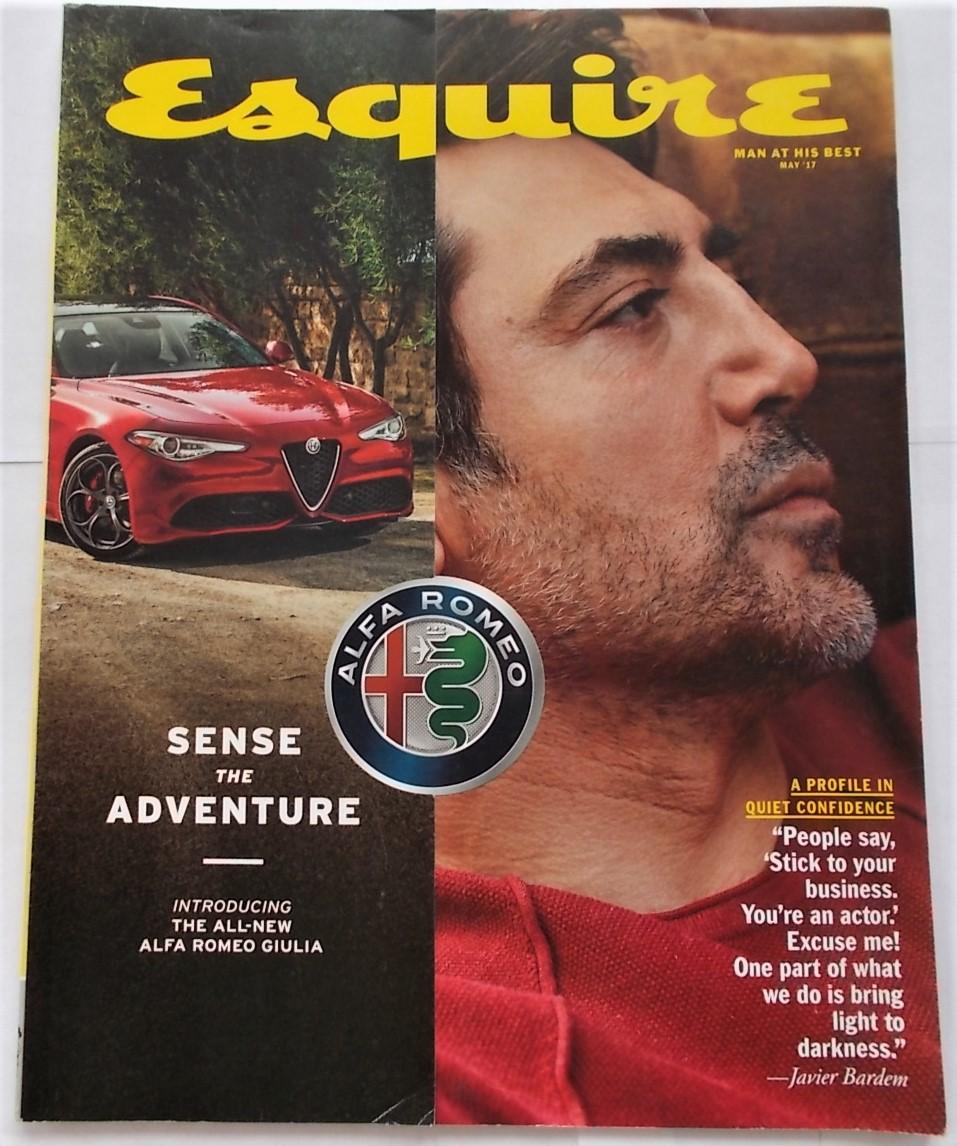 Esquire Magazine (May 2017): Man At His Best (Javier Bardem Cover Photo ...