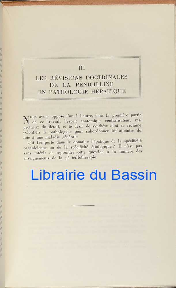 La pénicilline en pathologie hépatique par Etienne Chabrol Pierre ...