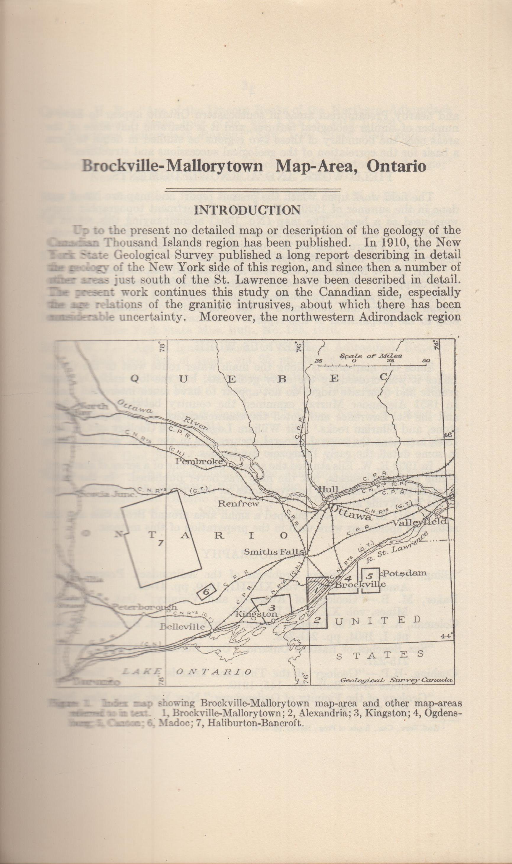 Canada Department of Mines - Geological Survey - Memoir 134 - N° 115 ...