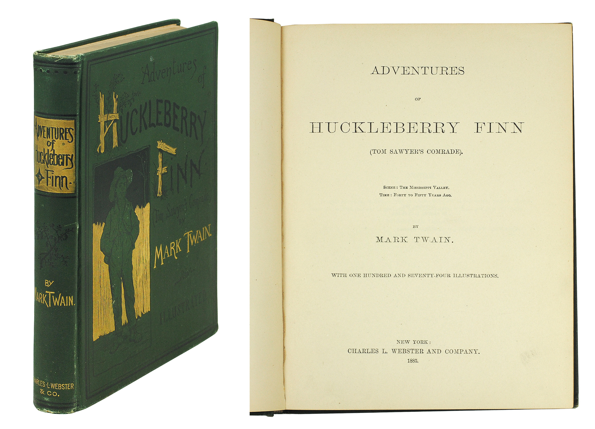 The Adventures of Huckleberry Finn (Tom Sawyer's Comrade).by Mark Twain ...