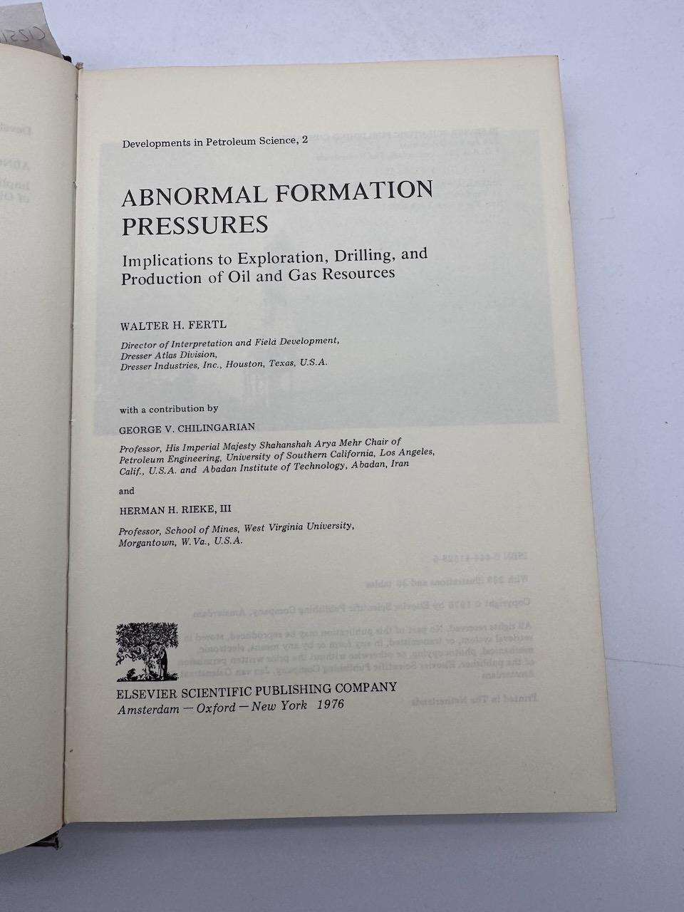 ABNORMAL FORMATION PRESSURES: IMPLICATIONS TO EXPLORATION, DRILLING AND ...