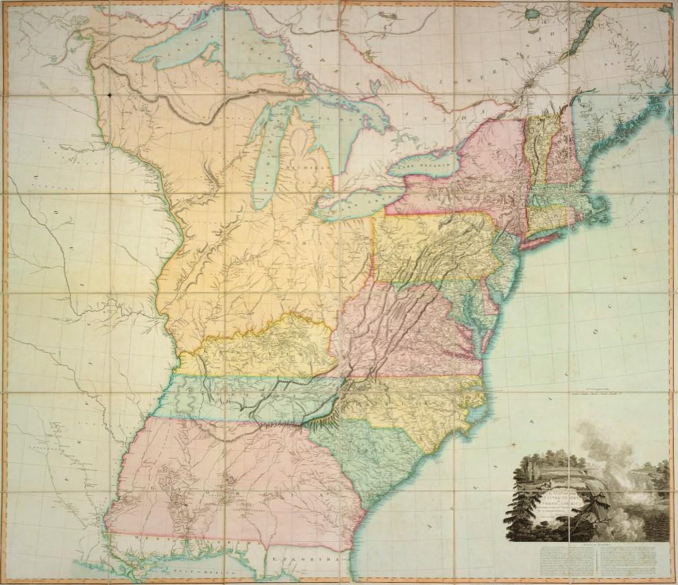 A Map of the United States of North America Drawn from a Number of ...