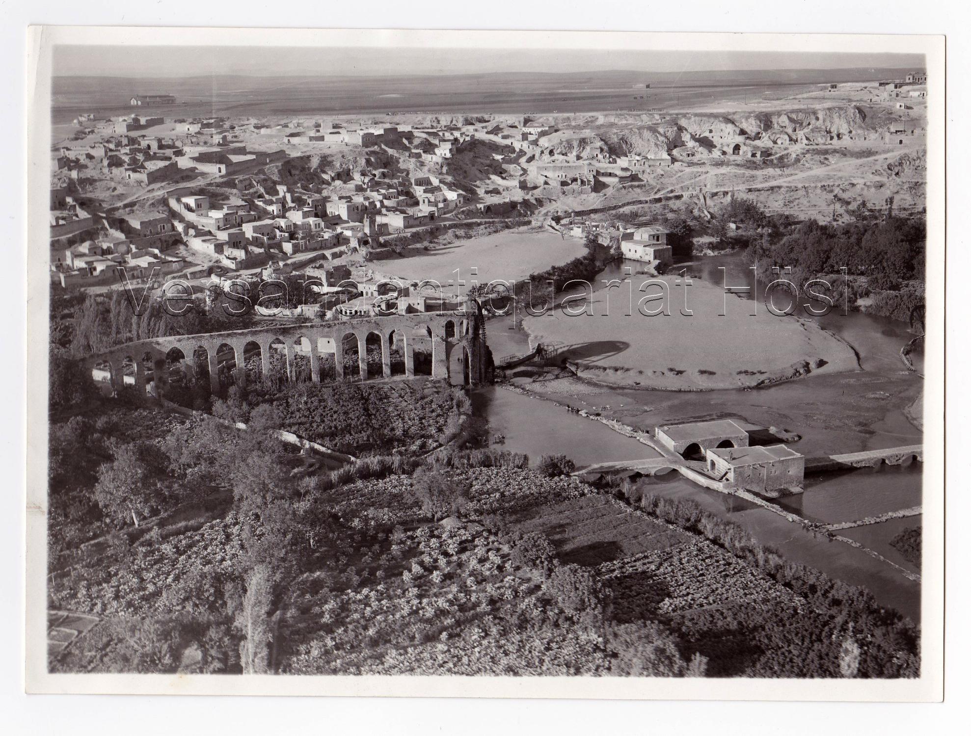 Syrien Hama Wasserrad Noria Luftbild Originalfoto 1930er Jahre: (1930 ...