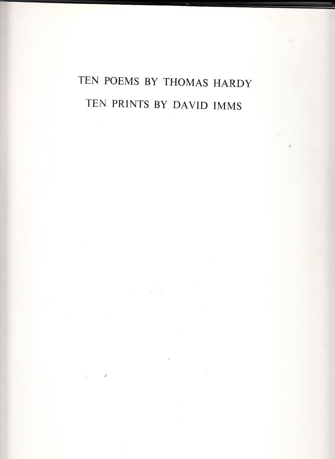 Ten Poems by Thomas Hardy | Ten Prints by David Imms by Imms, Thomas ...