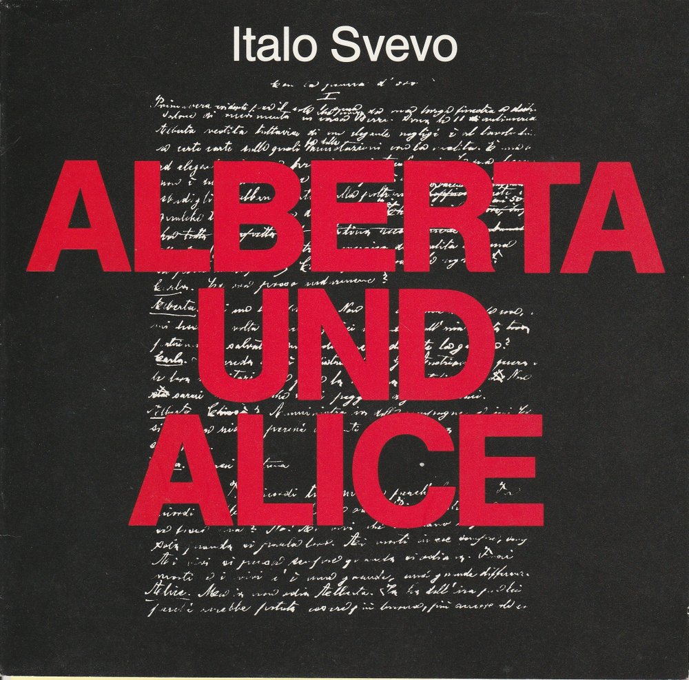 Programmheft ALBERTA UND ALICE von Italo Svevo. Premiere 16. Januar ...