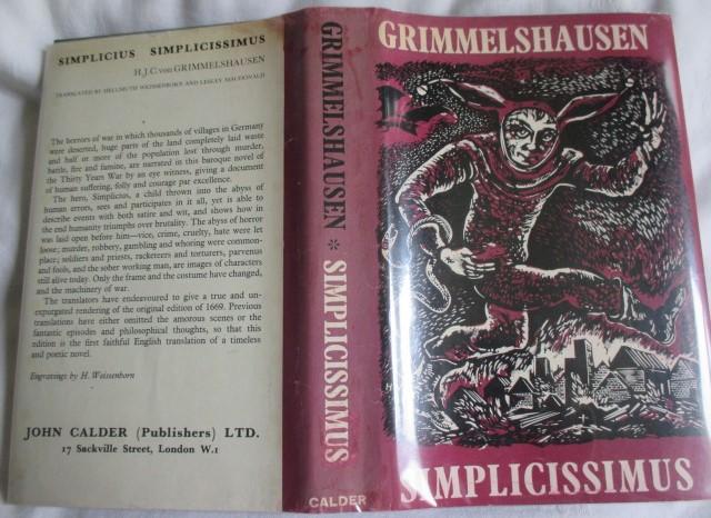 Simplicius Simplicissimus by Grimmelshausen, Hans Christoffel Von: Very ...