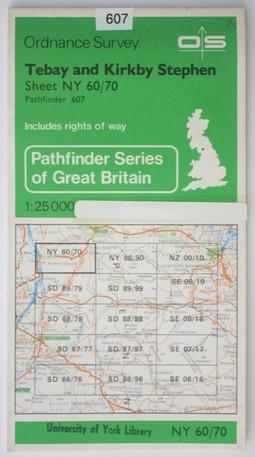 Ordnance Survey Pathfinder Map of Tebay and Kirkby Stephen NY 60/70 or ...