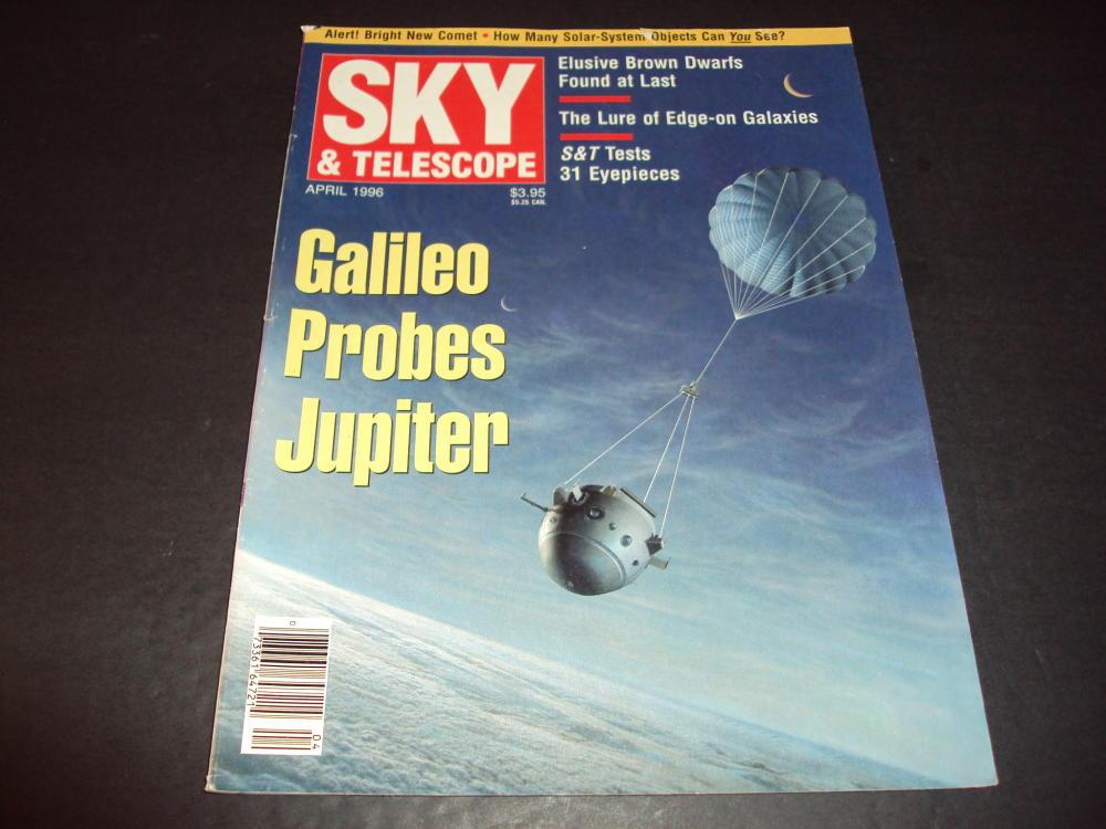 Sky and Telescope Apr 1996 Galileo Probes Jupiter: (1996) Magazine ...