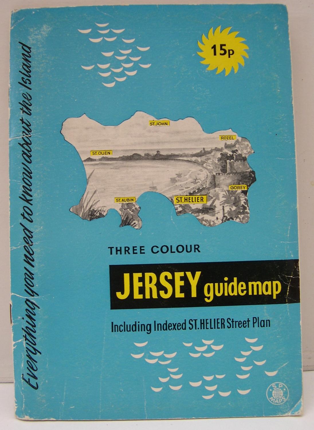 Three Colour JERSEY Guide Map, including Indexed St. Helier Street Plan ...