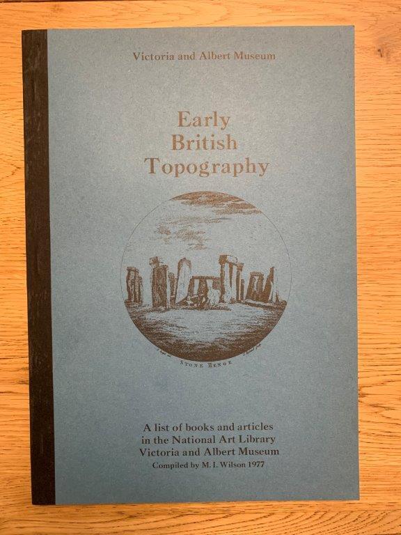 Early British Topography by M I Wilson: Near Fine Soft cover (1973) 1st ...