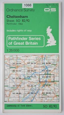 Ordnance Survey Pathfinder Map of Cheltenham SO 82/92 or 1066: Map ...