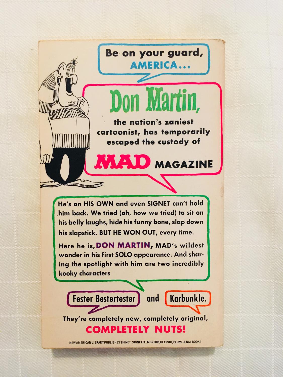 MAD's Maddest Artis Don Martin Steps Out! [VINTAGE 1962] by Martin, Don ...