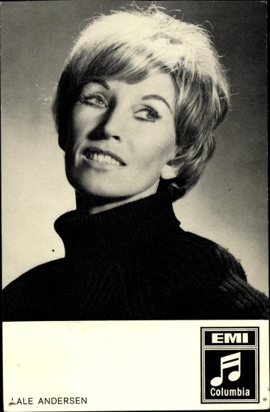 Ansichtskarte / Postkarte Sängerin Lale Andersen, Emi Columbia, Lauter Illusionen: Manuscript ...