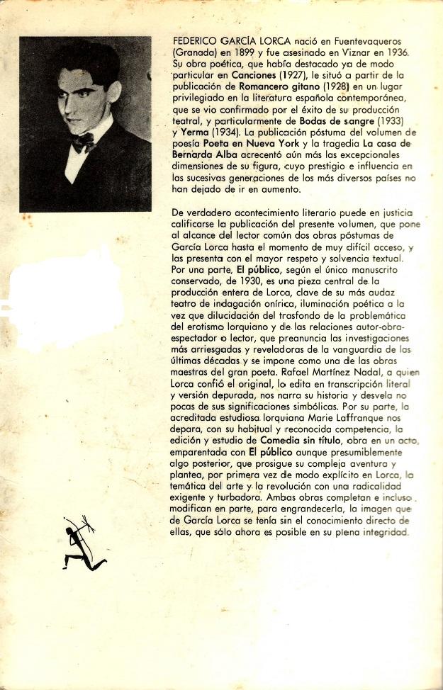 El Público Y Comedia Sin Título: Dos Obras Póstumas (Biblioteca Breve ...