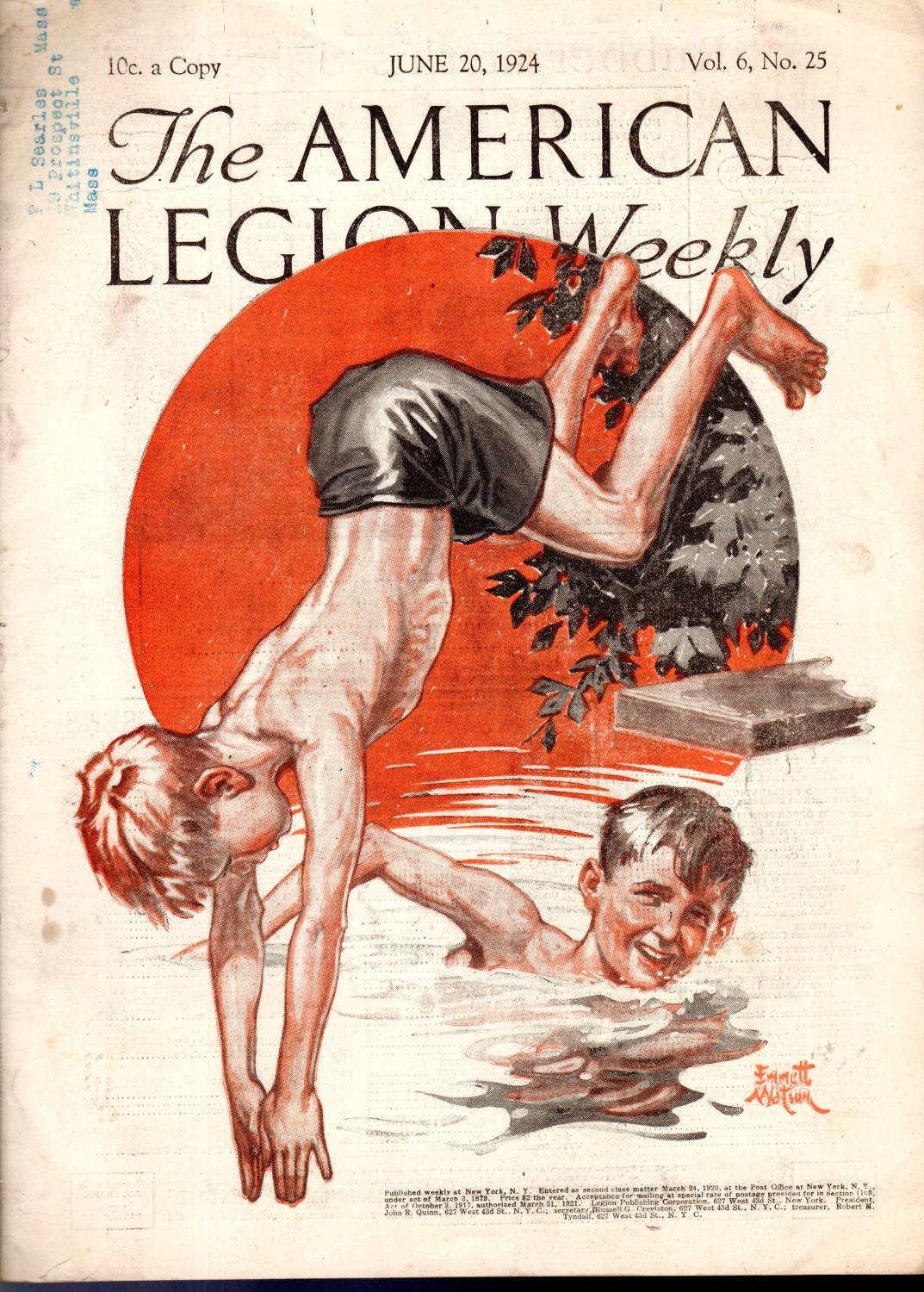 The American Legion Weekly: Volume 6, No. 25: June 20, 1924 by Ross ...