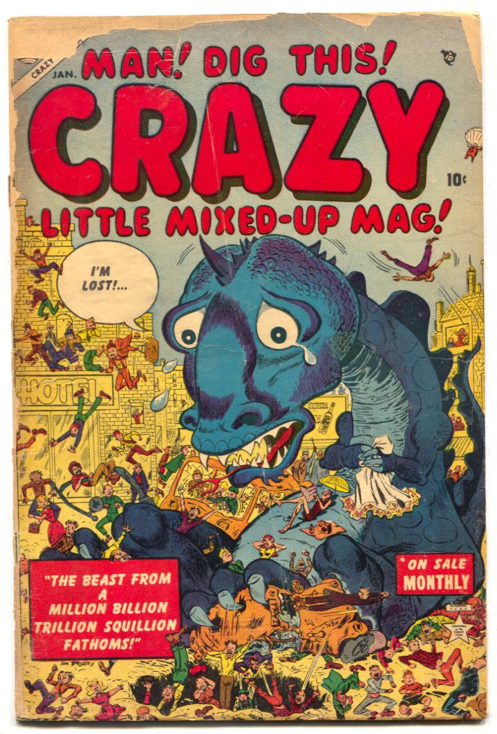 Crazy Comics #2 1954- Atlas Mad imitation- no back cover: (1954) Comic ...