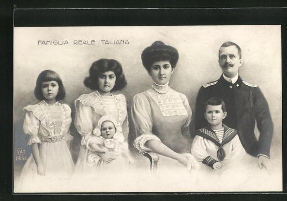 Cartolina Famiglia Reale Italiana: Manuscript / Paper Collectible ...