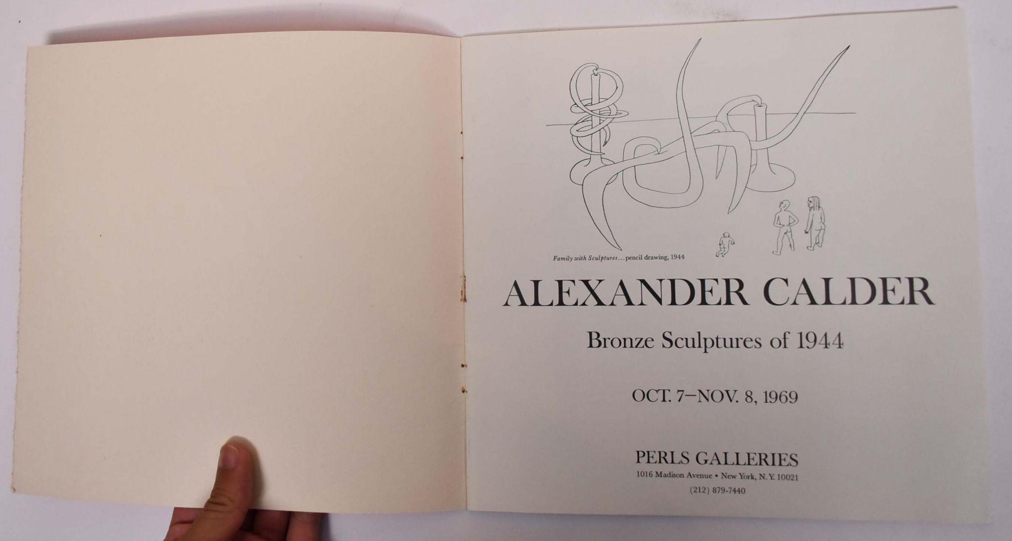 Alexander Calder: Bronze Sculptures of 1944 by Perls Galleries: VG ...