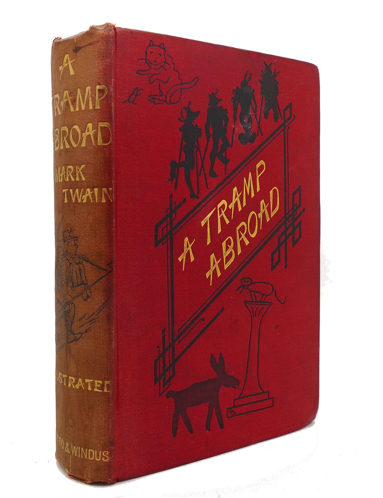 A TRAMP ABROAD by Mark Twain: Hardcover (1881) First Edition; Second ...