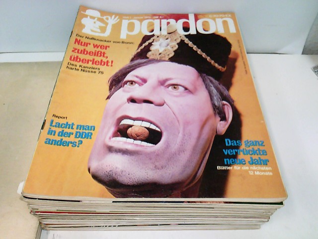 Pardon Die deutsche satirische Monatsschrift komplettes Jahr 1975 von ...