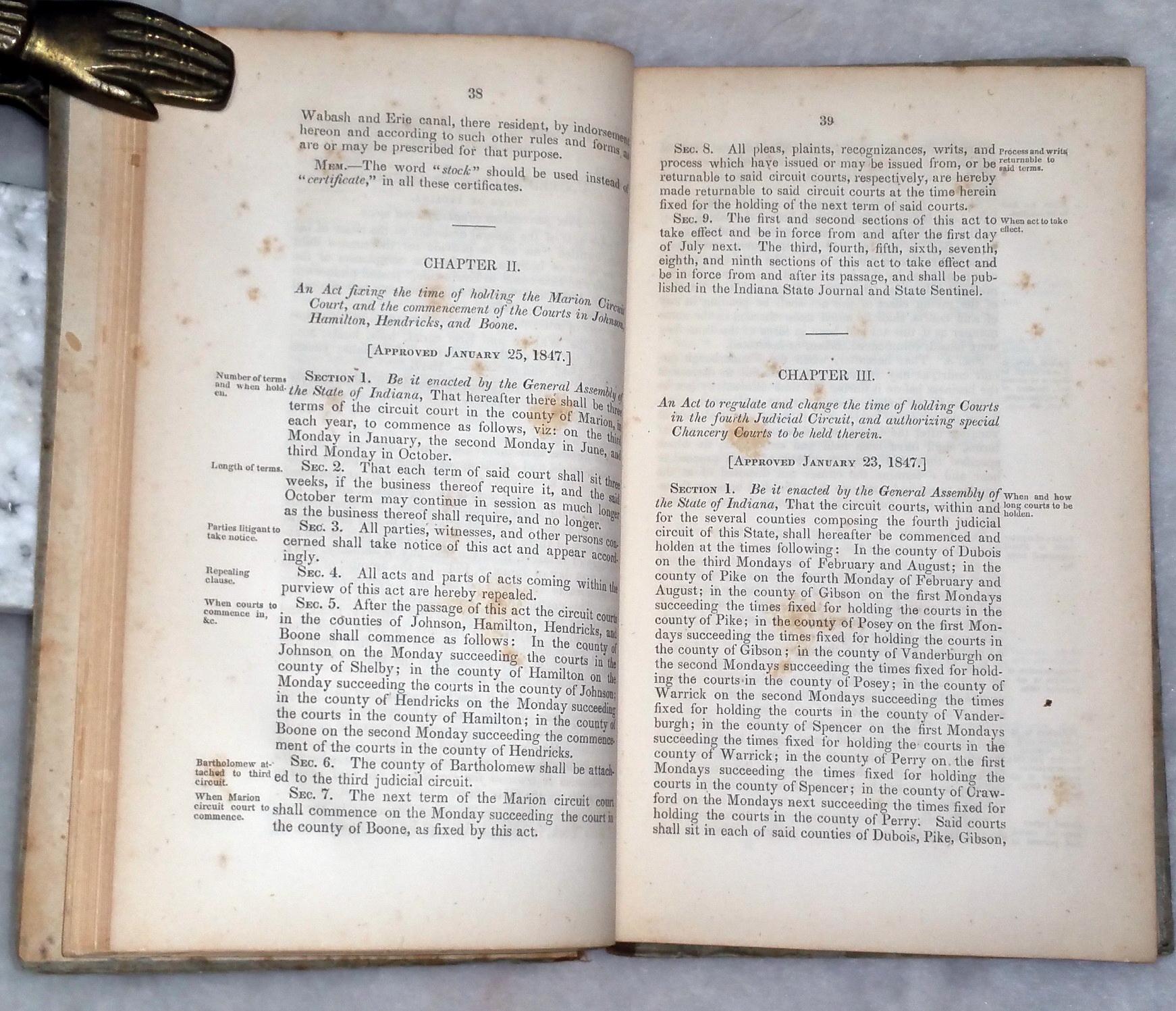 General Laws of the State of Indiana, Passed at the Thirty-First ...