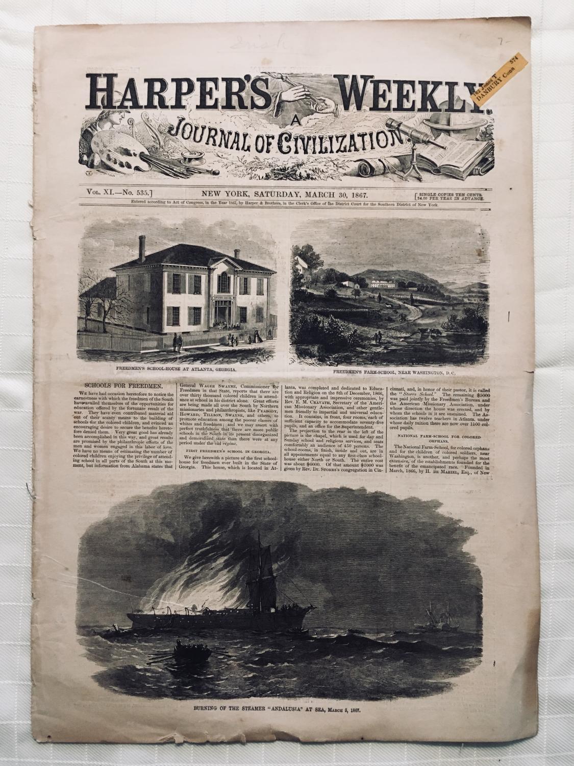 Harper's Weekly Journal of Civilization: New York, Saturday, March 30 ... Harper's Weekly Journal of Civilization: New York, Saturday, March 30 ...