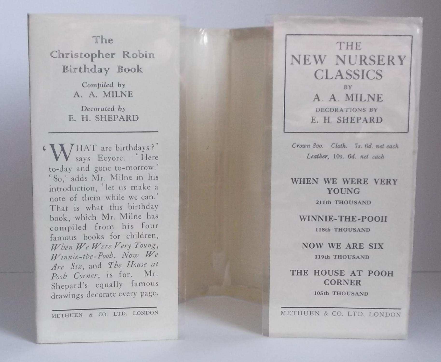 THE CHRISTOPHER ROBIN BIRTHDAY BOOK by A.A.MILNE 1930 1ST EDITION: Very ...