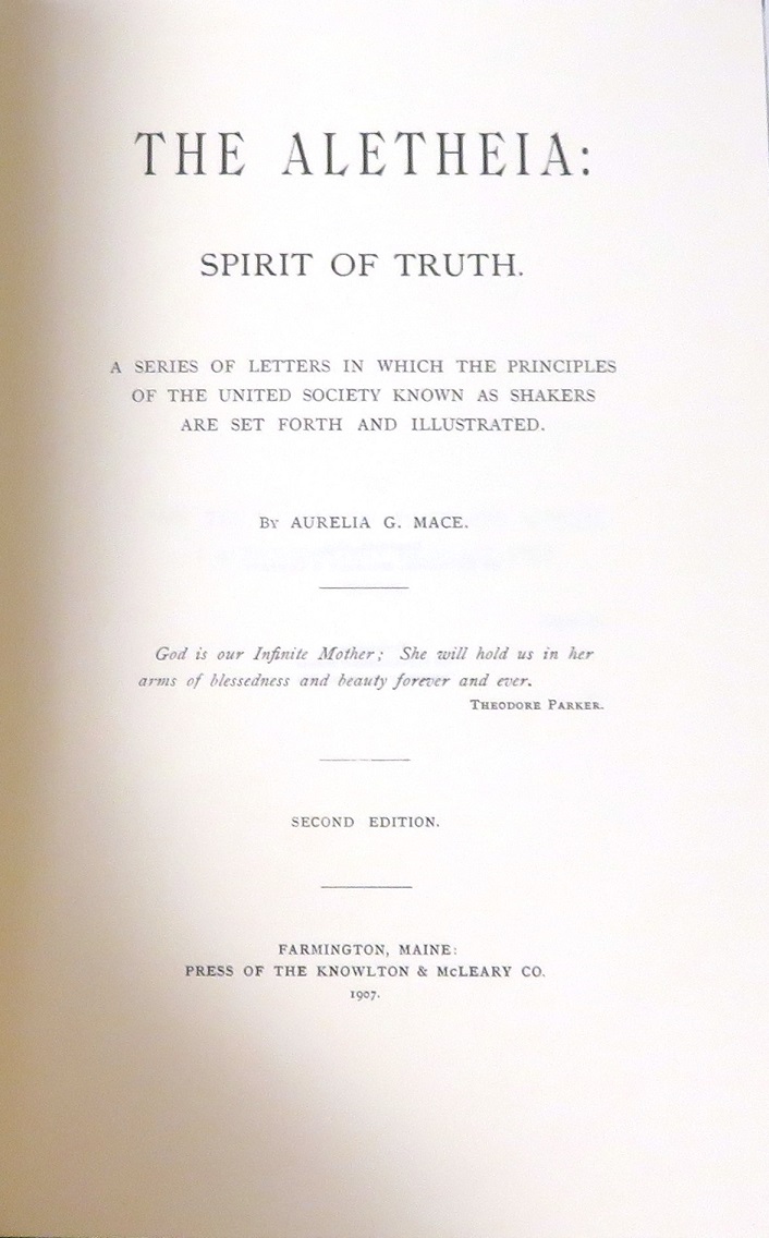 THE ALETHEIA: SPIRIT OF TRUTH A Series of Letters in Which the ...
