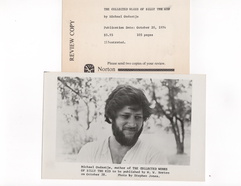 THE COLLECTED WORKS OF BILLY THE KID Left Handed Poems by Ondaatje ...