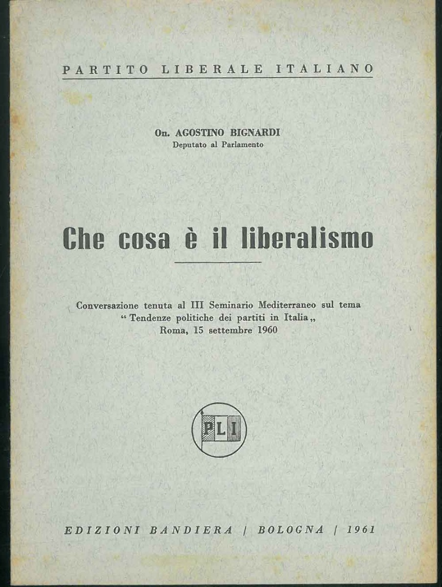 Che cosa è il liberalismo. Conversazione tenuta al III Seminario ...