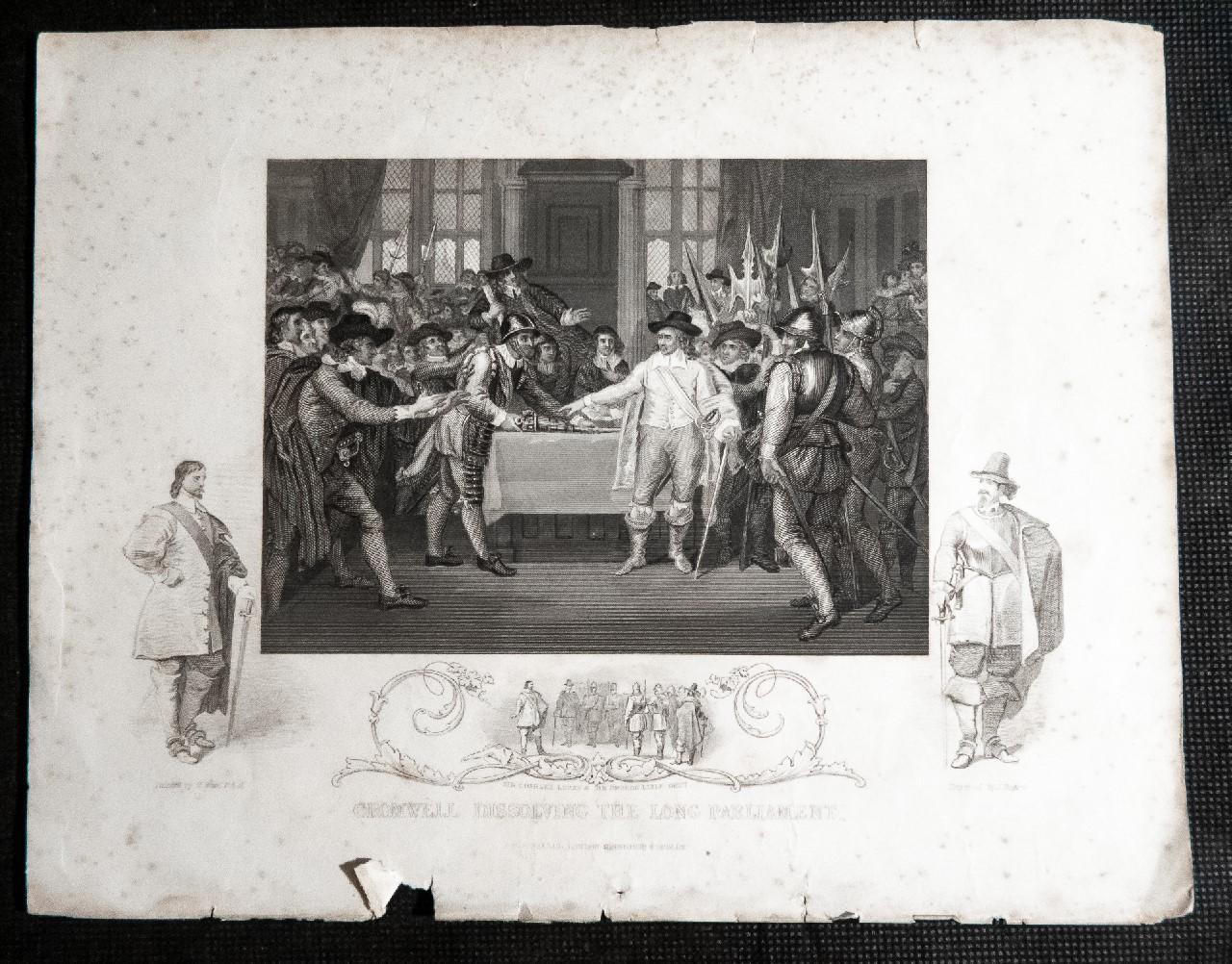 Cromwell Dissolving the Long Parliament: 1st Edition Art / Print ...
