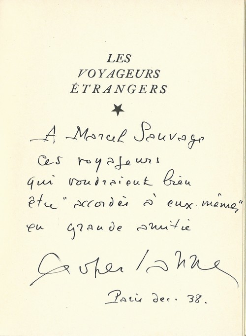 L es Voyageurs Etrangers. Avec un portrait par Marc du Plantier ...