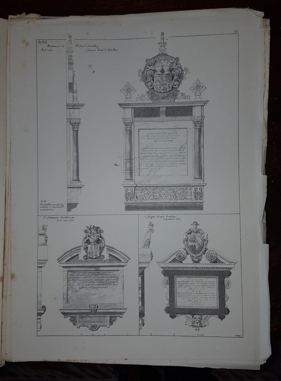 ANCIENT SEPULCHRAL MONUMENTS Containing Illustrations of Over Six ...