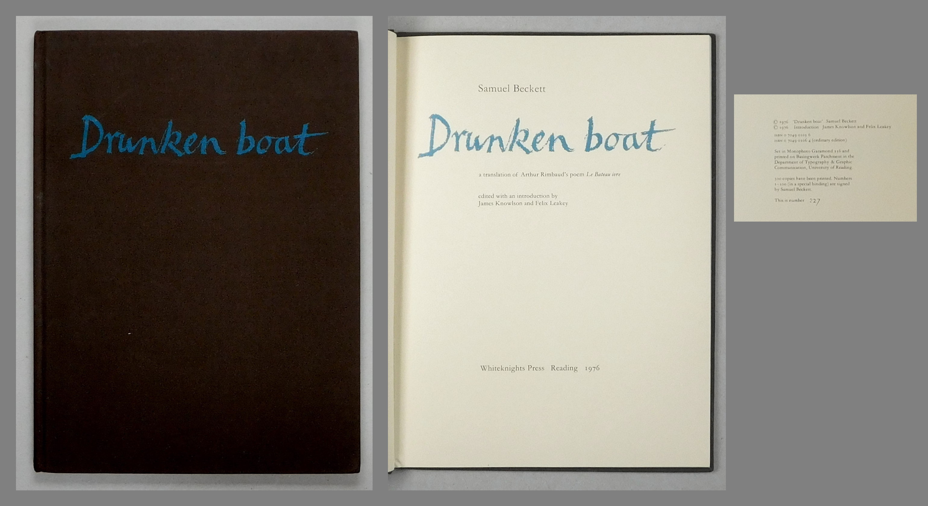 Drunken boat. A Translation of Arthur Rimbaud's Poem Le Bateau Ivre ...